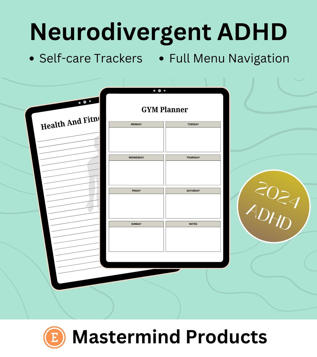 ADHD Planner made by an Adhder PRINTABLE Adult ADHD Workbook, Organizer ...