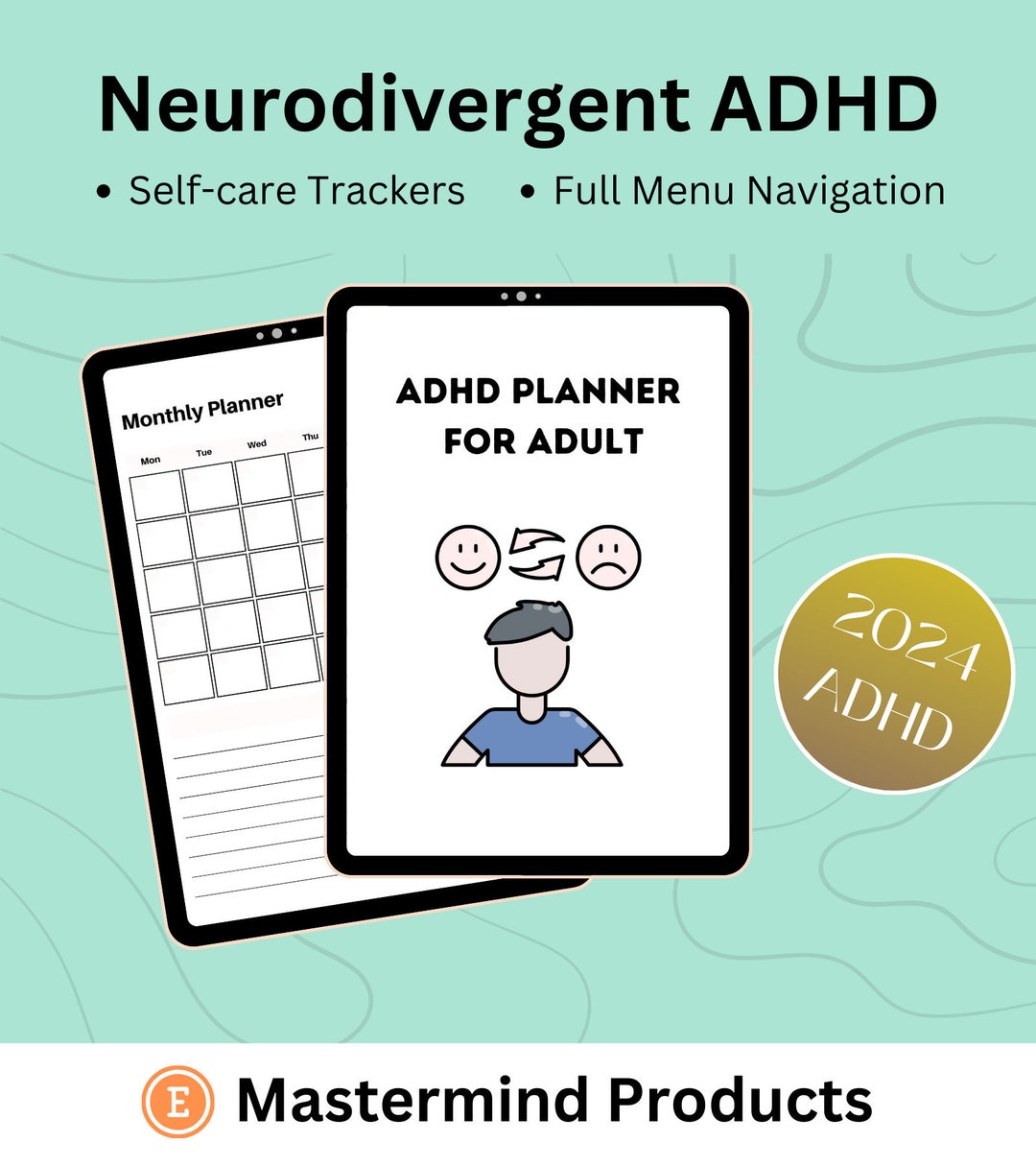ADHD Digital Planner made by an Adhder for Ipad, Goodnotes Android ...