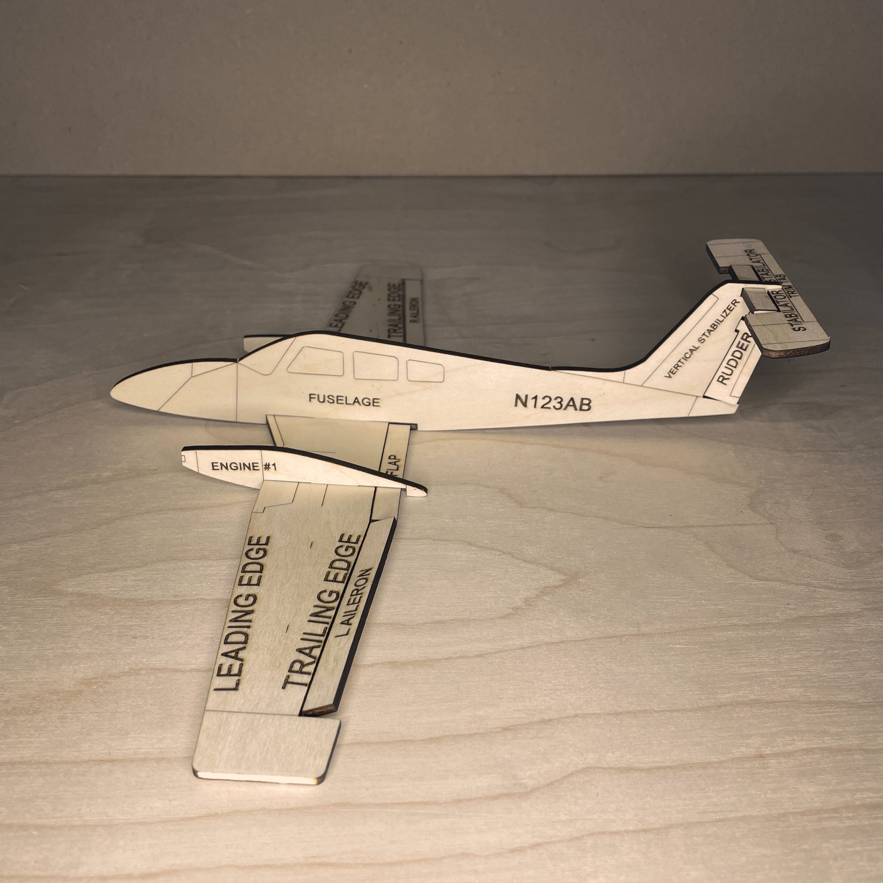 Custom Educational Model Plane - Etsy