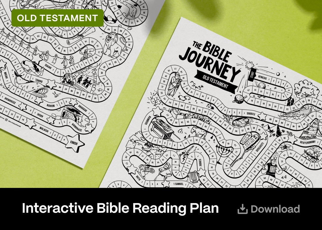 The Bible Journey - Old Testament. Interactive Coloring Bible Reading ...