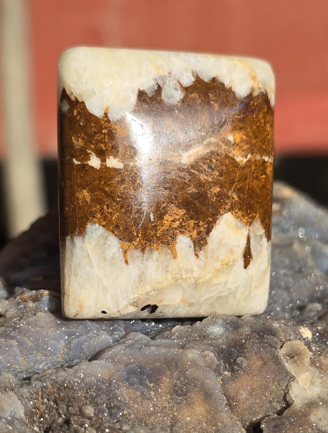 Mojave Gold Stone, Quartz Crystals in Hematite - Etsy