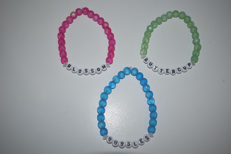 Powerpuff Girls Friendship Bracelets Bubbles Blossom Buttercup Pink Green Blue - Etsy