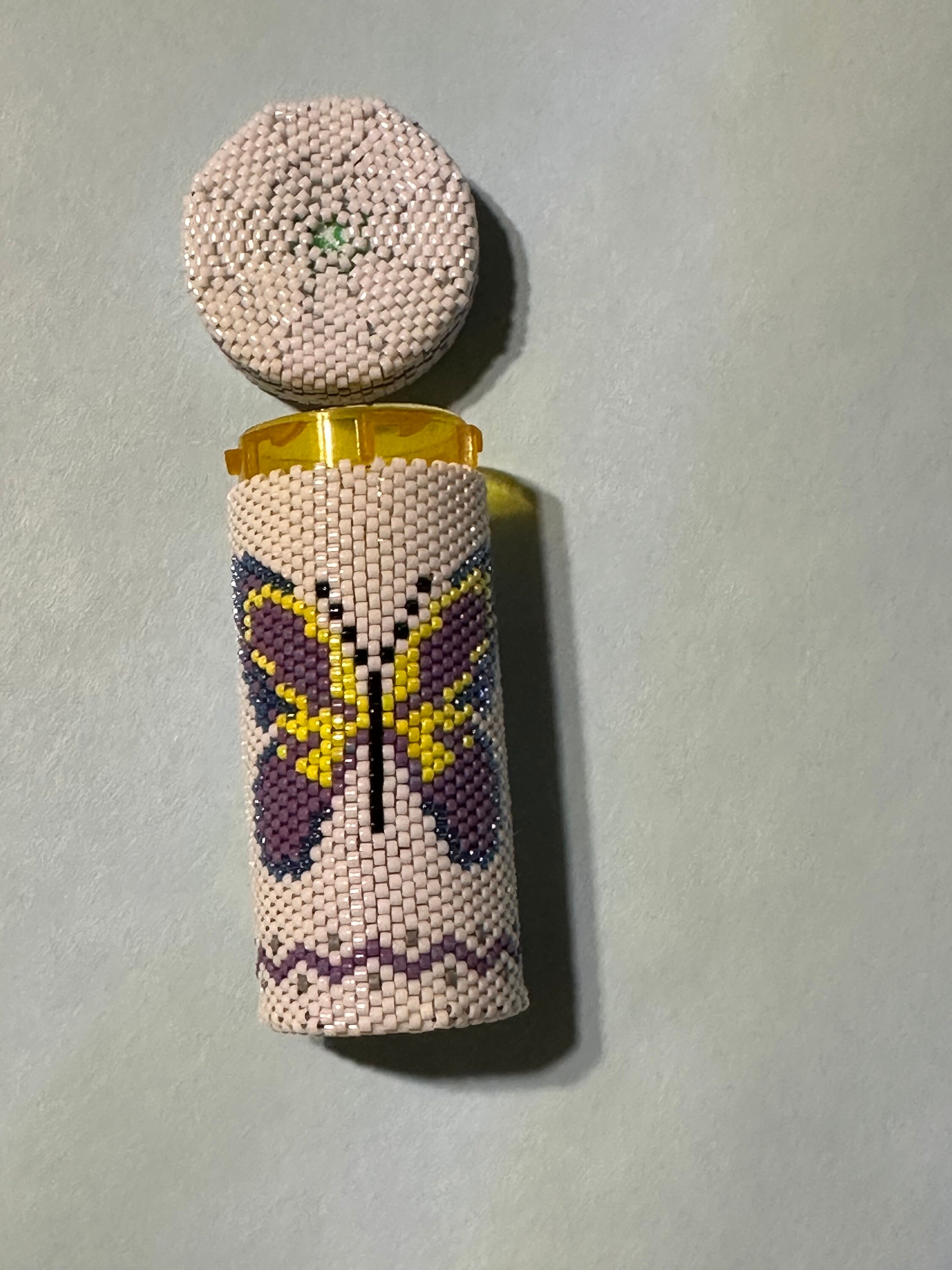 Beaded Pill Bottle - Etsy