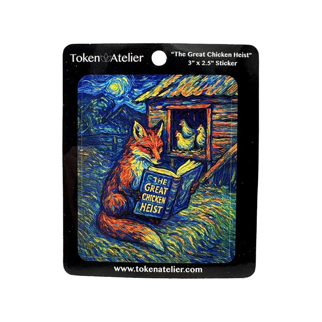 Token Tales Fox "the Great Chicken Heist" Sticker - Etsy
