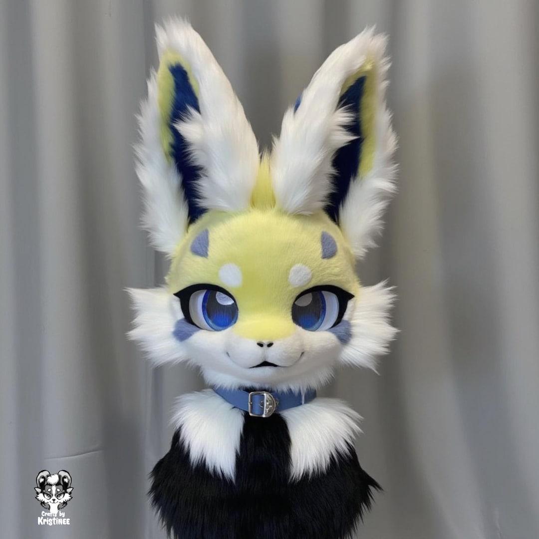 Gangster Gentleman Rabbit Fursuit Head, Custom Kenomo Cosplay Fursuit ...