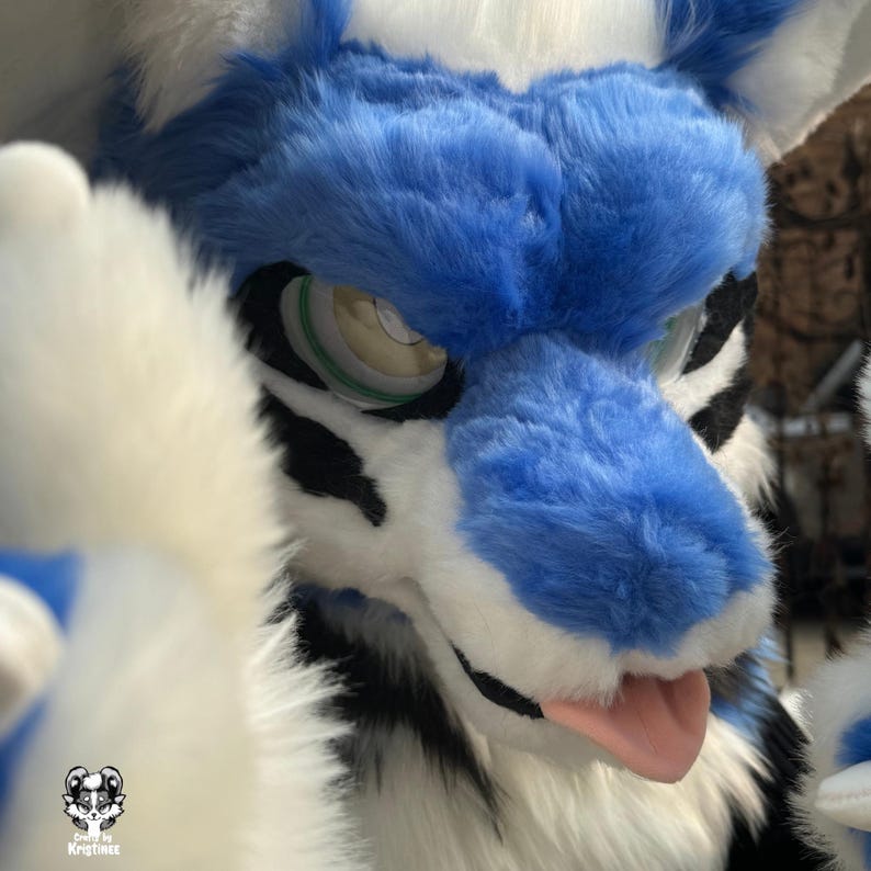 Realistic Fursuit Head,furry Horns,furry Ears,fantasy Creature - Etsy