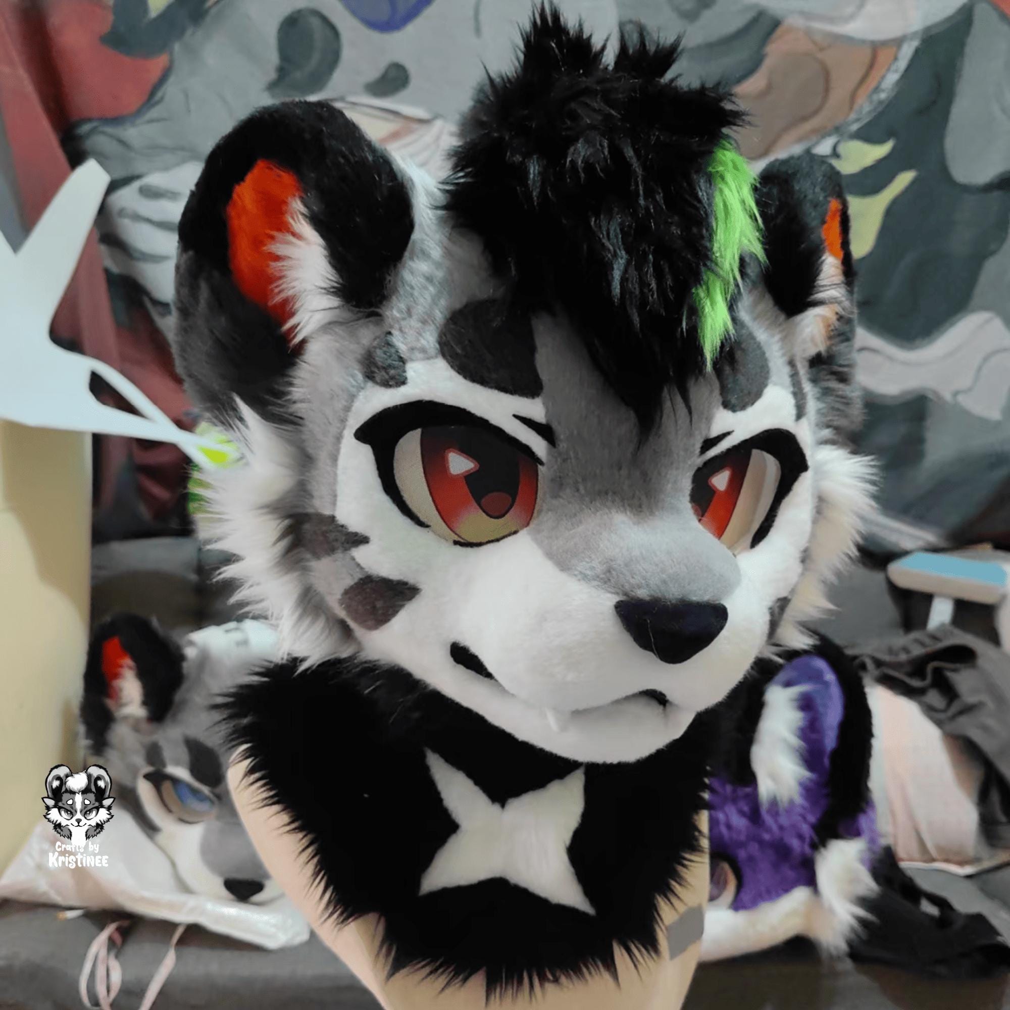 Assassin "x" Mr. Tiger Fursuit Head, Custom Kenomo Cosplay Fursuit ...