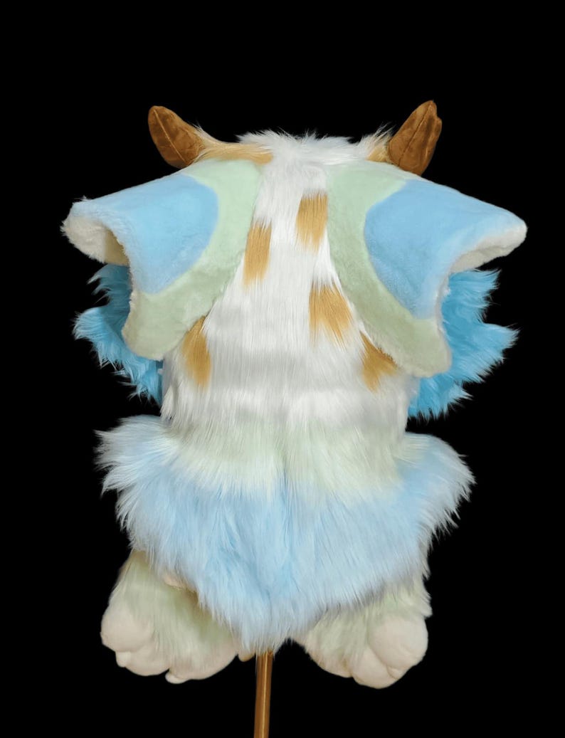 Adorable Chocolate Flying Dragon Fursuit Head, Custom Kenomo Cosplay ...