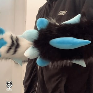 Ocean Horned Dragon Fursuit Paw,patchwork Dragon Paws,furry Nails,four ...