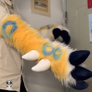 Poisonous Octopus Fursuit Paw,patchwork Dragon Paws,furry Nails,four ...