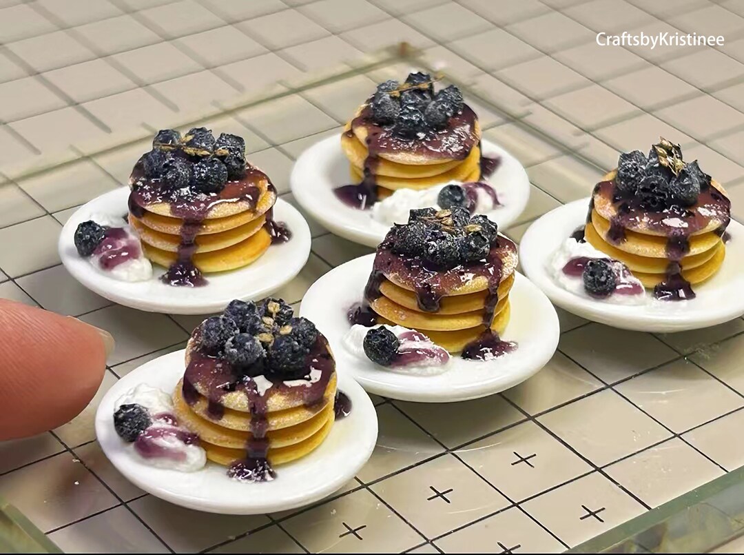 Miniature Blueberry Jam Muffin Set, Miniature Jam Muffins, Miniature ...