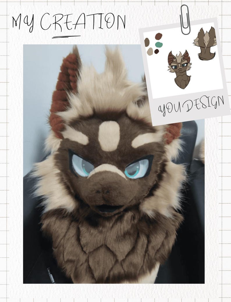 Custom Fursuit Down Payment, Fursuit Full-body Customization Toony ...