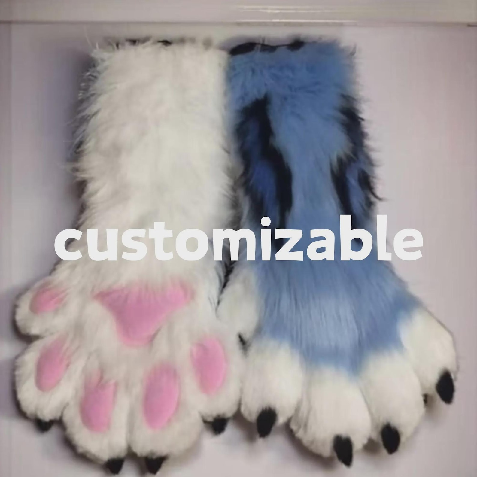 Long-eared Wolf Fursuit Head, Customized Purple Magic Dream Puppy ...