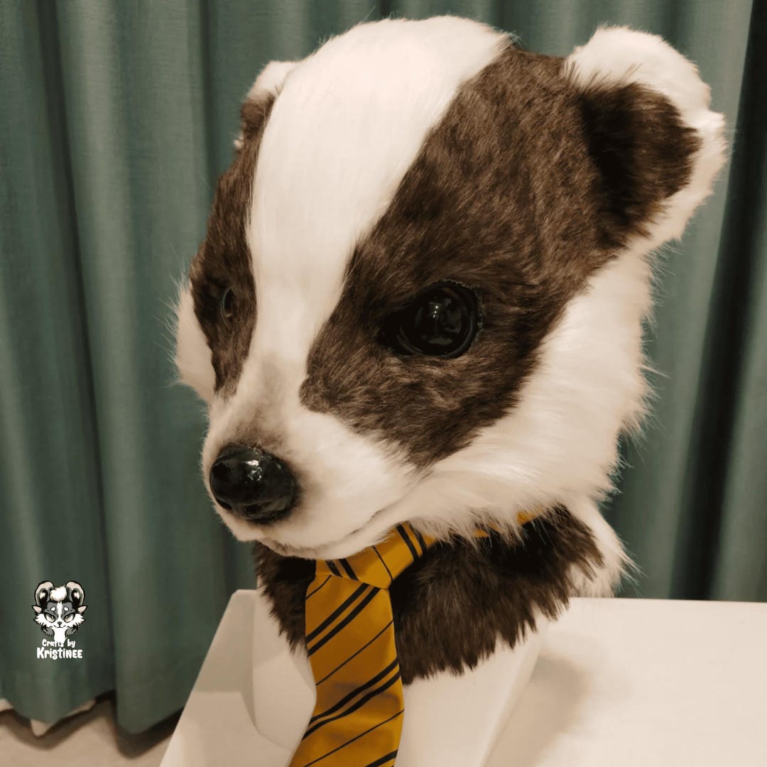 Handsome Mr. Badger Fursuit Head, Custom Kenomo Cosplay Fursuit ...