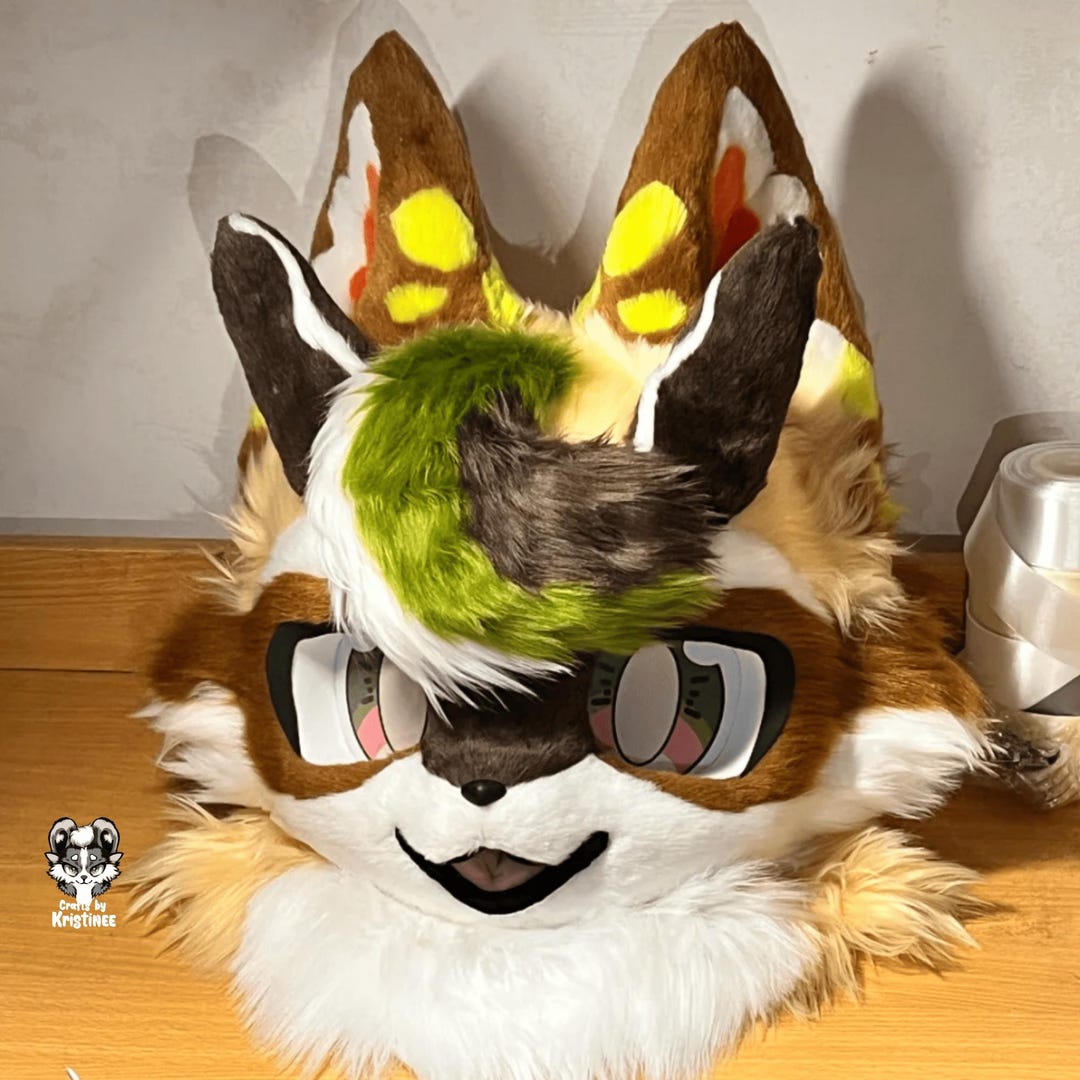 Mischievous Naughty Dragon Fursuit Head, Custom Kenomo Cosplay Fursuit ...