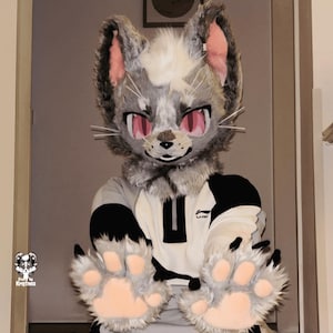 Evil Cat Boss Fursuit Head, Custom Kenomo Cosplay Fursuit, Fursuit ...