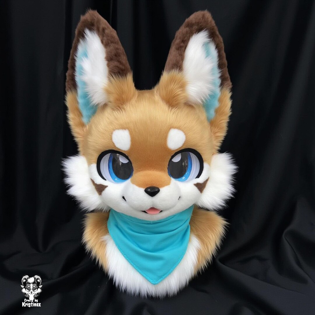 Cute Puppy Baby Fursuit Head, Custom Kenomo Cosplay Fursuit, Fursuit ...
