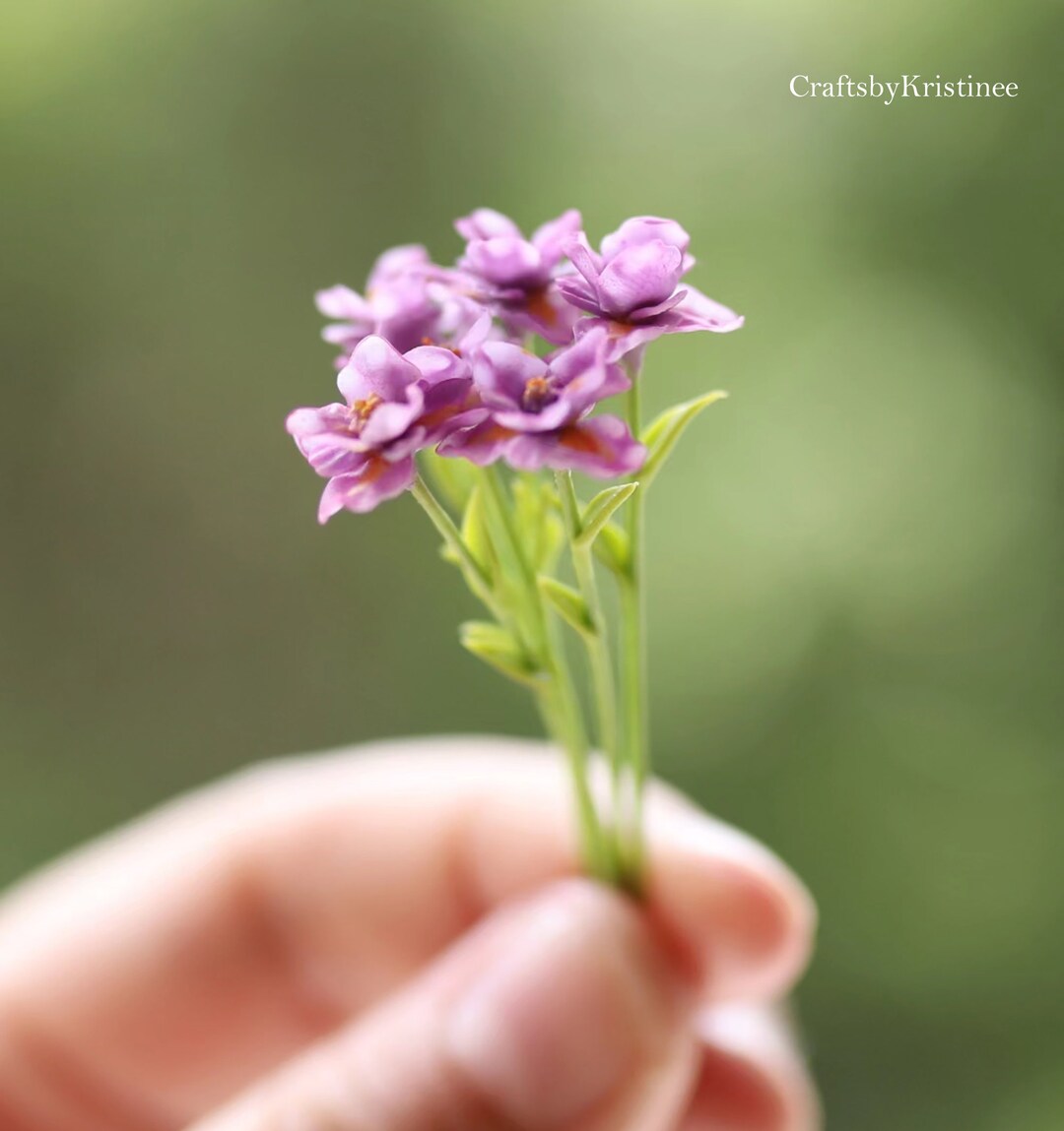 Miniature Purple Irises,1:12,customizable Colors,miniature Flowers ...