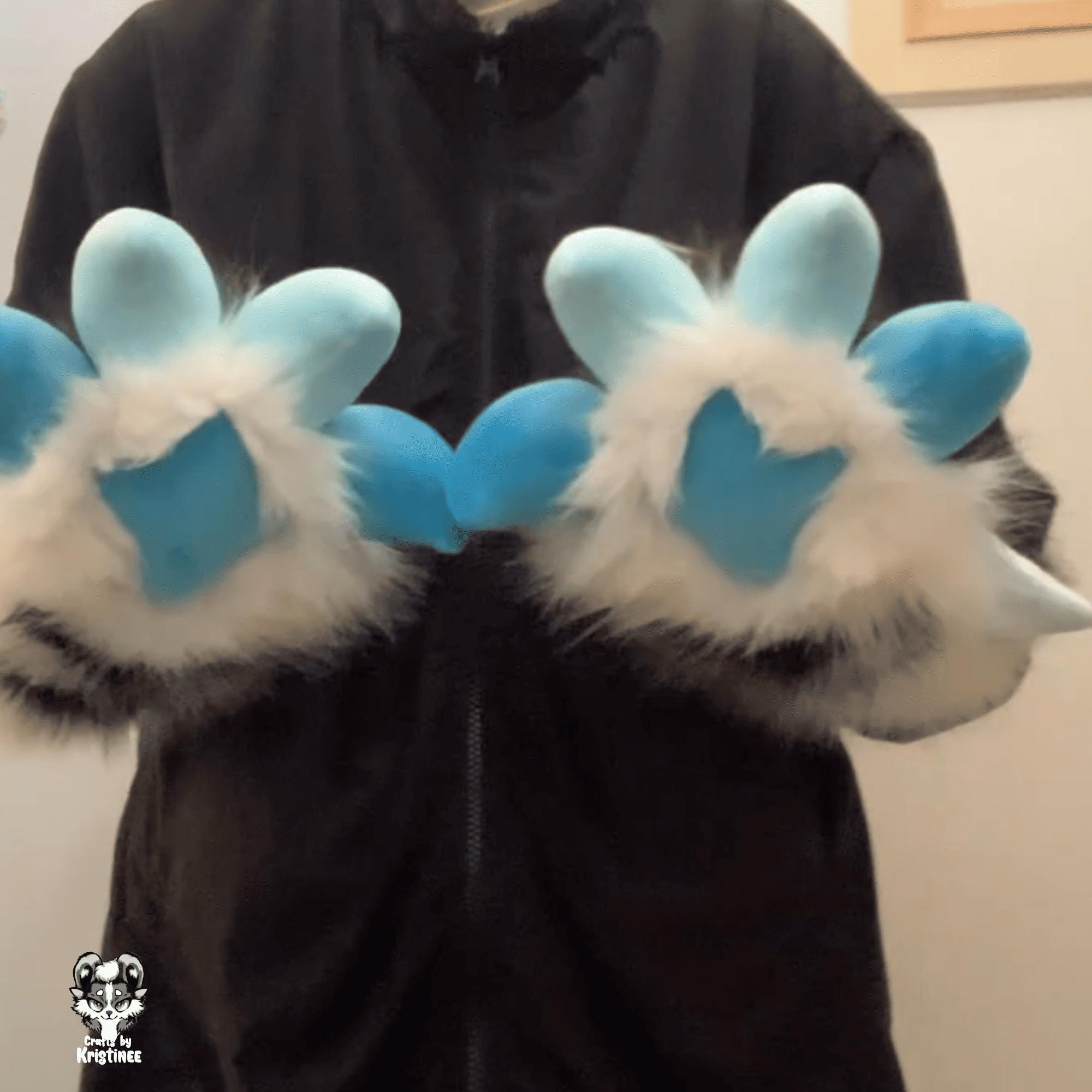 Ocean Horned Dragon Fursuit Paw,patchwork Dragon Paws,furry Nails,four ...