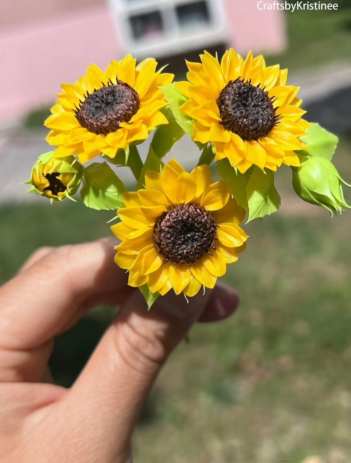 Miniature Sunflower-miniature Garden-1:12, Plant Gifts-plant Decoration ...
