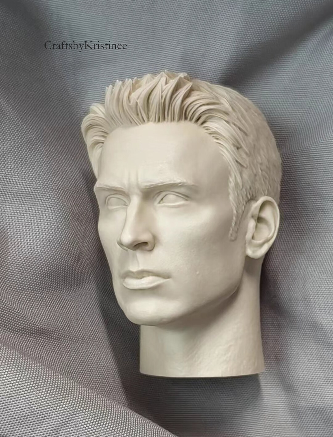 Avengers Captain Steve Rogers 1:6 Scale Custom Head Unpainted Cosplay ...