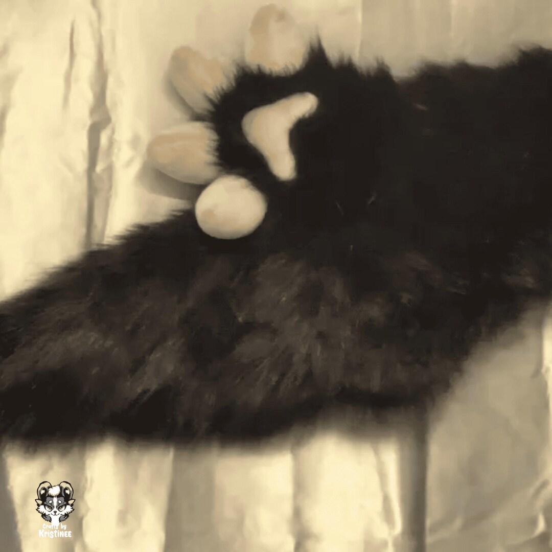 Black Pterosaur Fursuit Paw,patchwork Dragon Paws,furry Nails,four ...