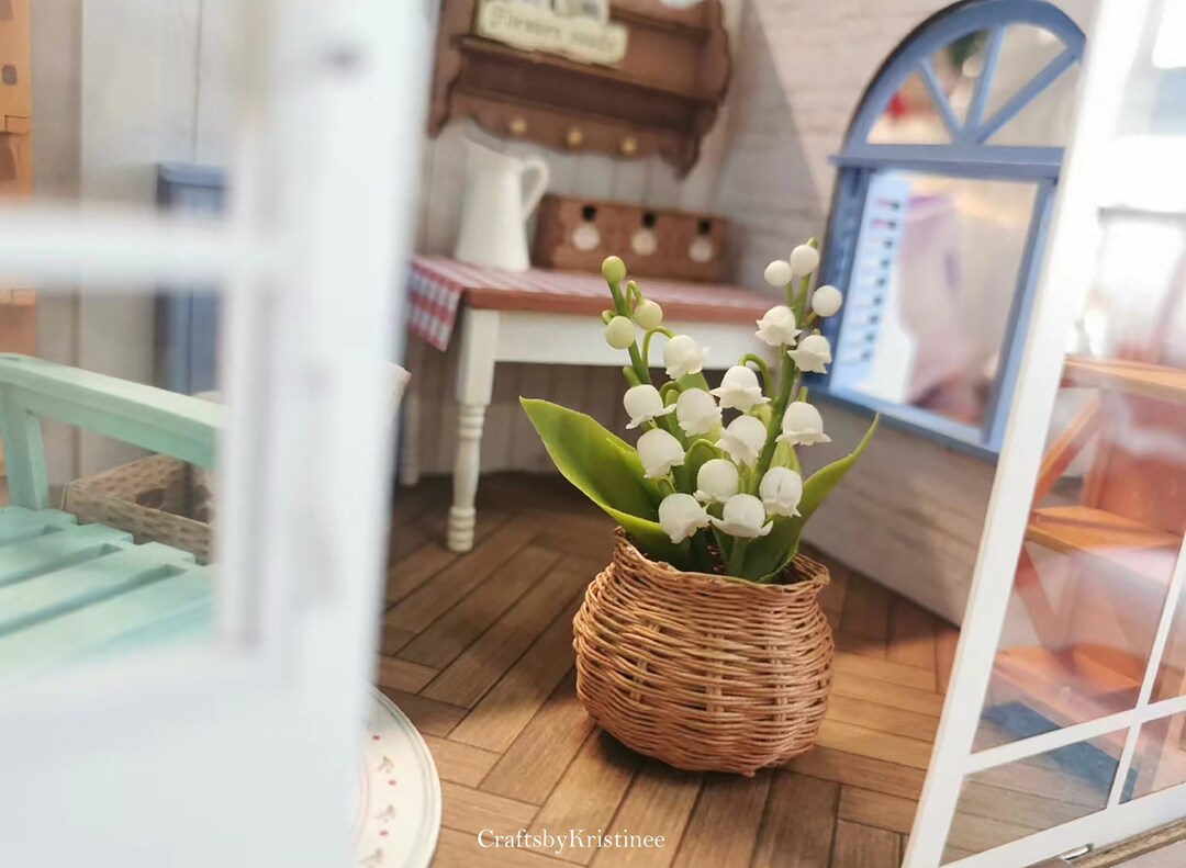 Miniature Lily of the Valley,suitable for 1:12 Miniature Dollhouse ...