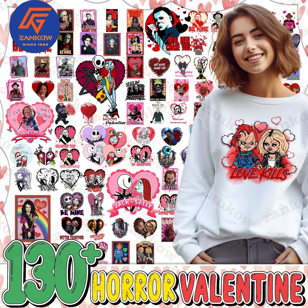 130 Horror Valentine Png Bundle, Valentine Killer Story Png Bundle, Be ...