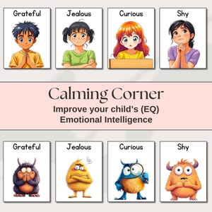 Montessori Learner Feelings Emotions, Pre K Homeschooling Flashcards ...