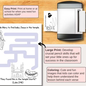 Christian Bible Printable Activity, Kids Sunday School Mazes ...