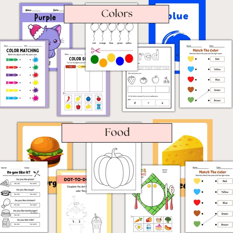 Kindergarten Quiet Pages Printable, Pre K Workbook Letter Tracers ...
