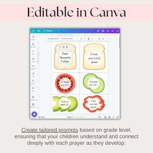 Kids Prayer Sandwich Activity, Sunday School Pray Lesson, Kid Bible ...