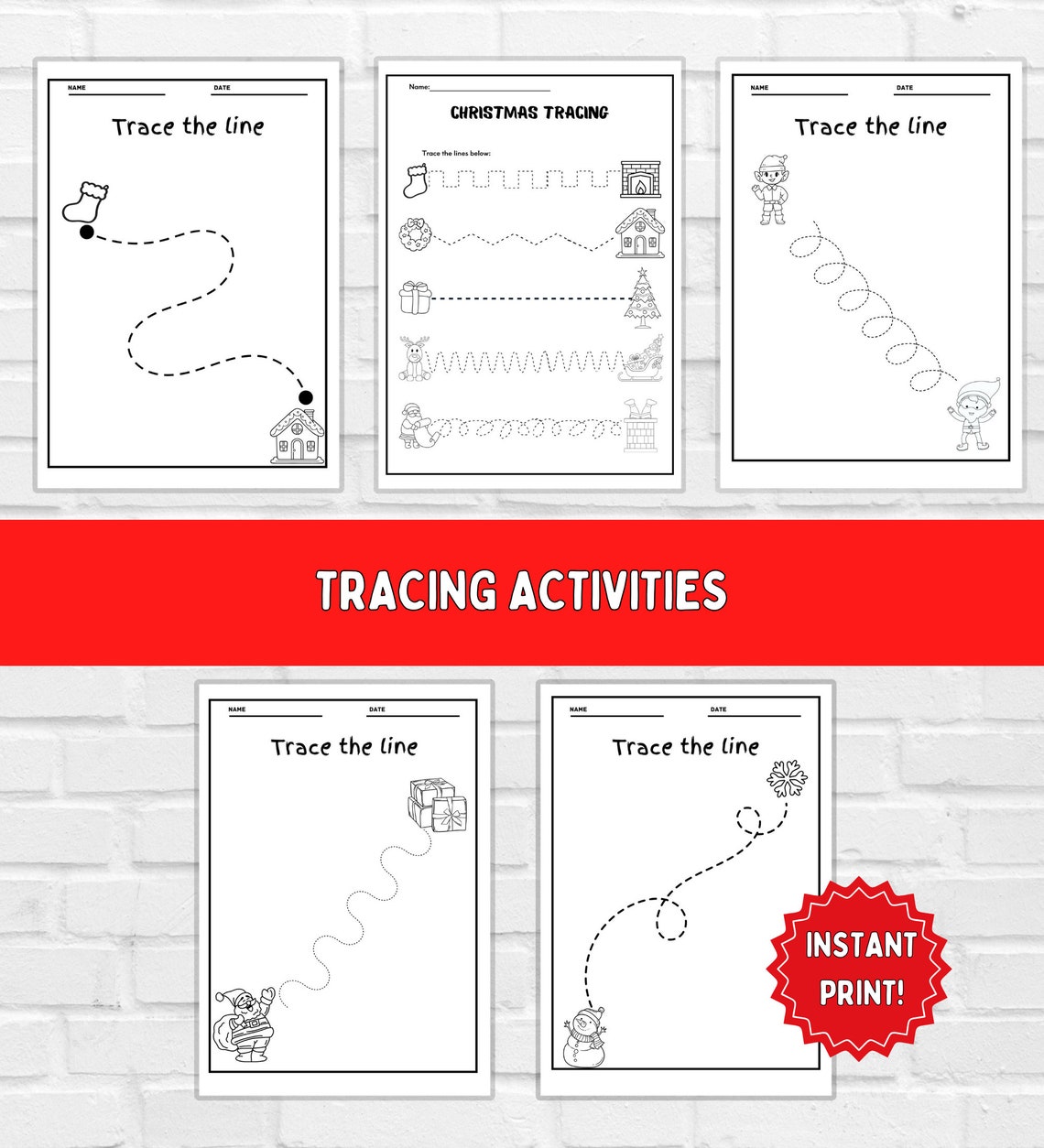 Printable Christmas Worksheets, Christmas Worksheet Bundle , Kid's ...
