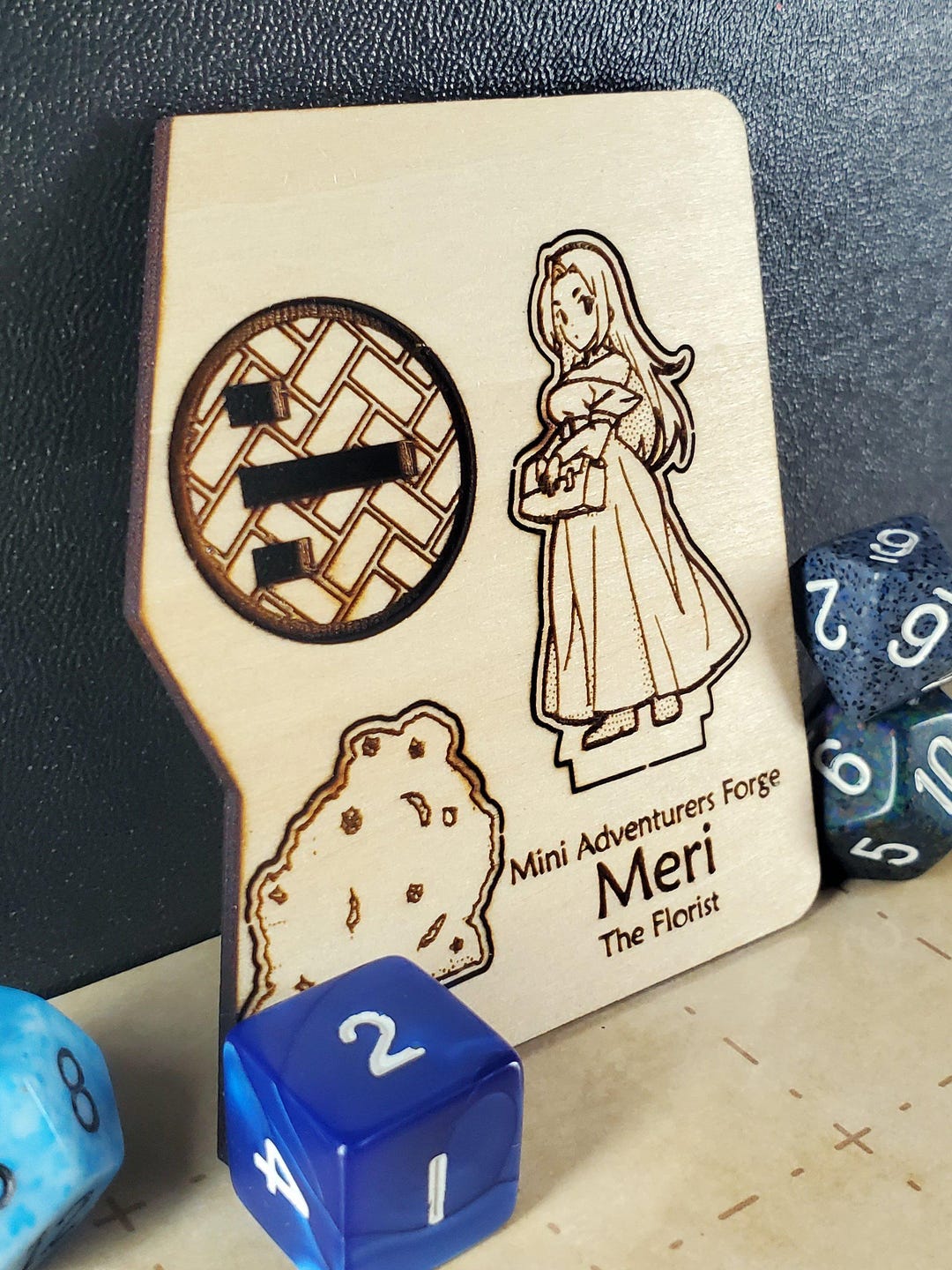 Anime-style Female Twin Sister Meri Miniature | Dungeons and Dragons ...
