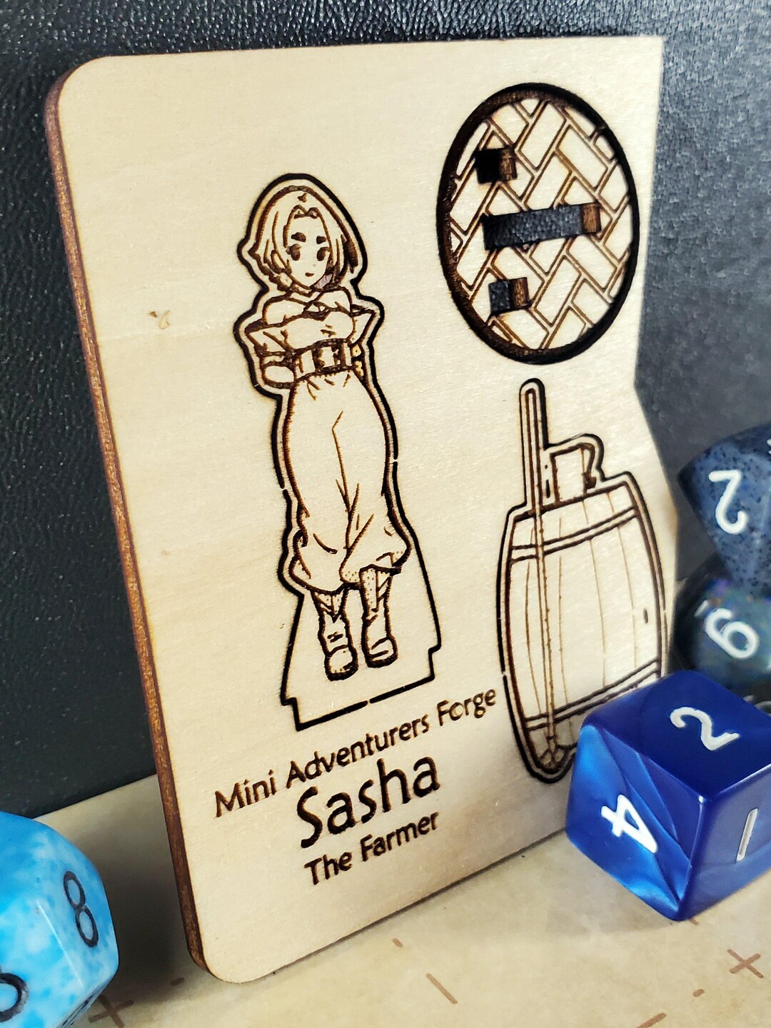 Anime-style Female Twin Sister Sasha Miniature | Dungeons and Dragons ...