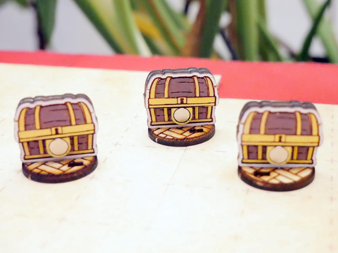 Chests of Fortune | 3 Miniature Treasure Chests | Magnetic Opening ...