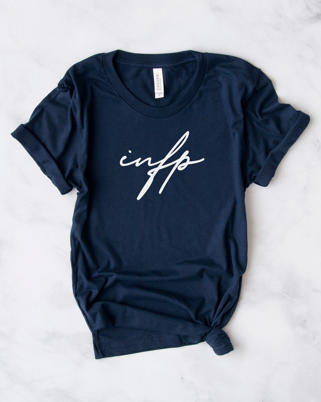 INFP T-shirt | Minimalistic Cursive MBTI Introverted Intuitive ...