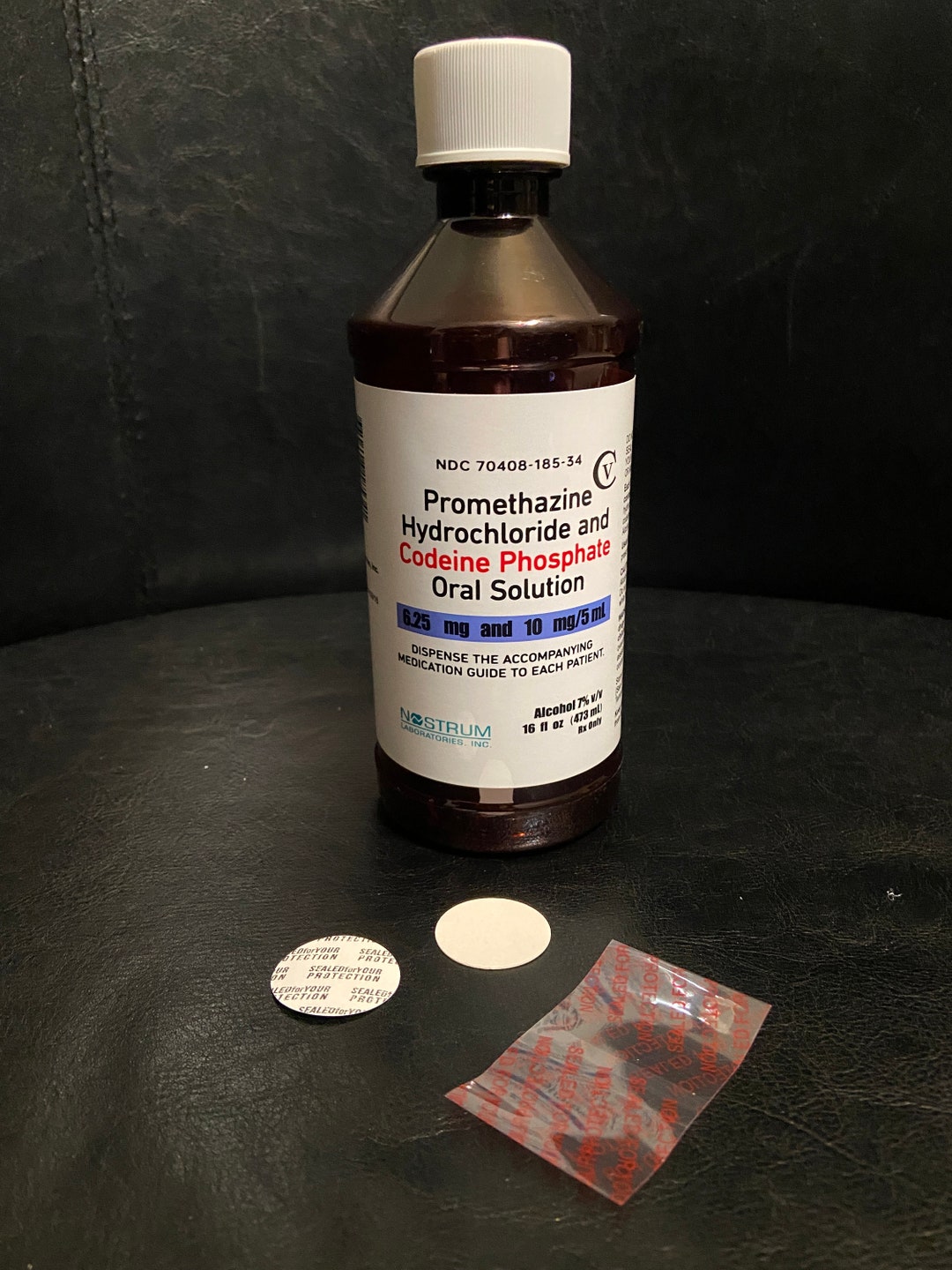 Nostrum empty High Quality Prop Pint Bricks Lean Bottle Cough Syrup for ...