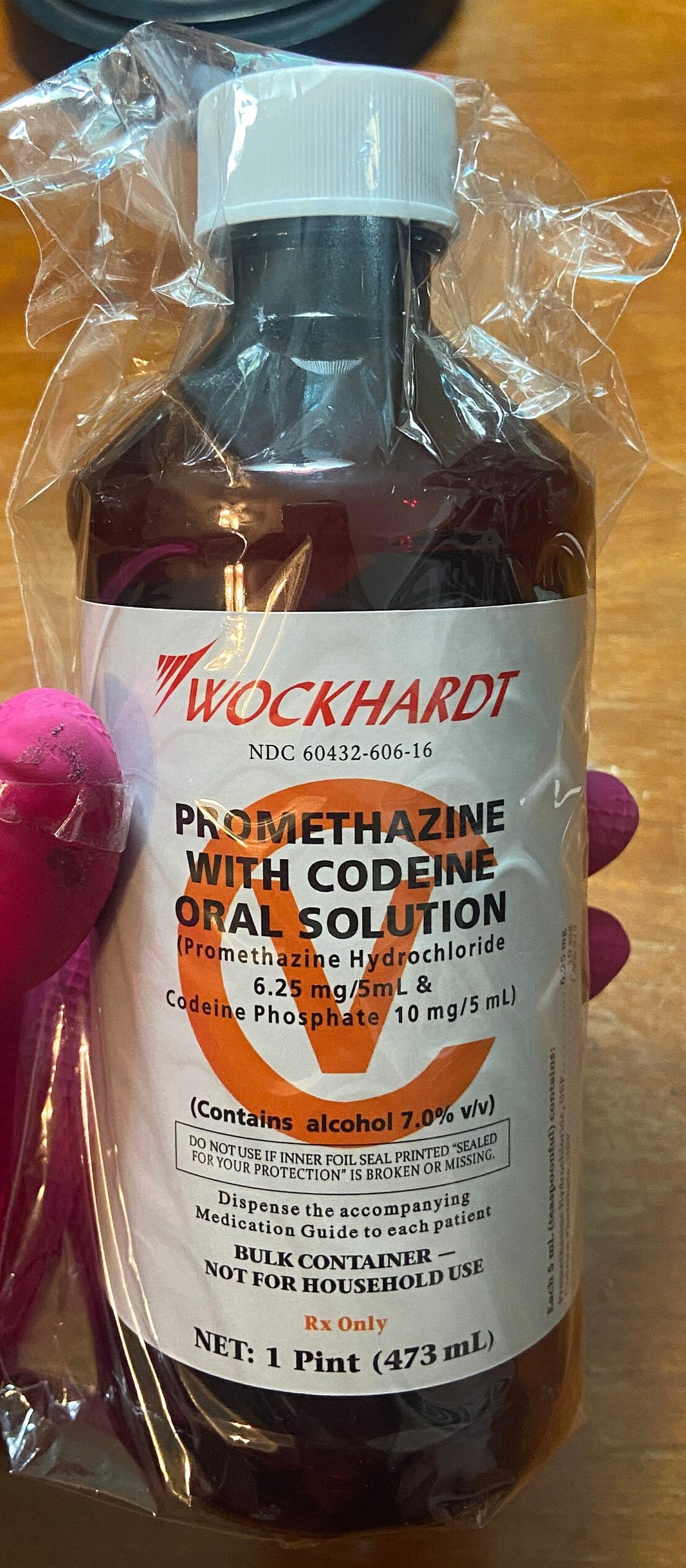 WOCKHARDT NO QR empty High Quality Prop Pint Bricks Lean Bottle Cough ...