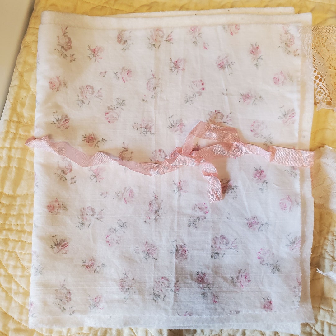 Slow Stitch Lace Needle Book Large Kit in PINK. Includes Cover, Batting ...