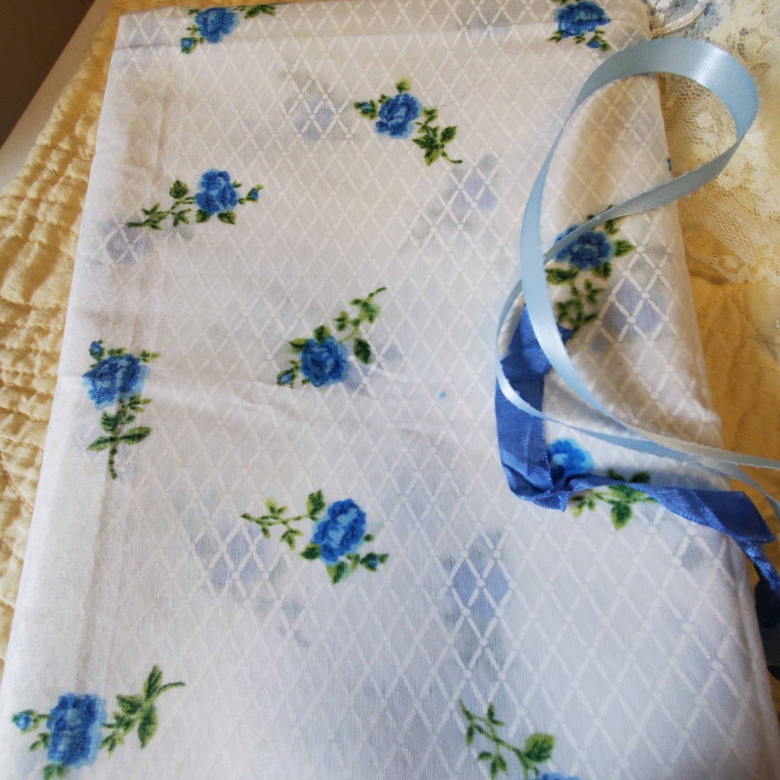 Slow Stitch Lace Needle Book Large Kit in BLUE Includes Cover, Batting ...