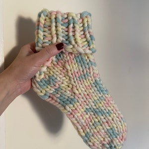The Super Chunky Cosy Sock | PDF Knitting Pattern - Etsy