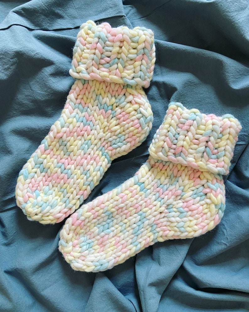 The Super Chunky Cosy Sock | PDF Knitting Pattern - Etsy