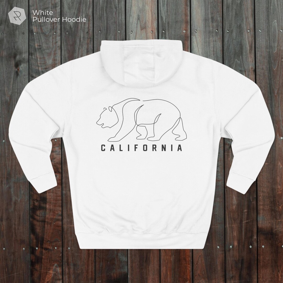 California Bear Hoodie, West Coast Pride Design - Etsy