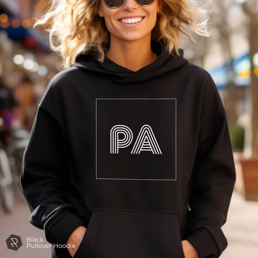 Retro PA Hoodie, Minimalist Pennsylvania Sweatshirt - Etsy
