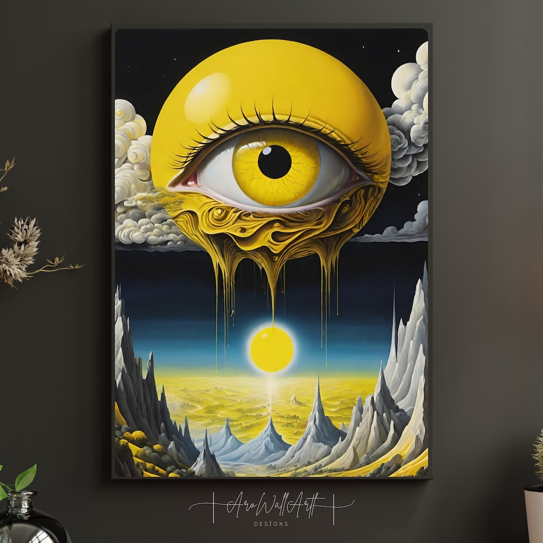 Eye Surreal Wall Art Print Retro Surreal Art Abtract Wall Art Collage ...