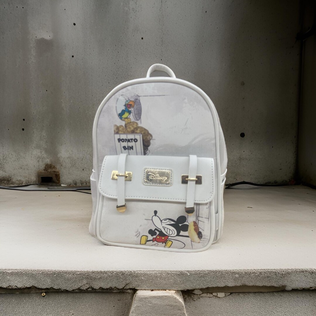 Disney Mickey Mouse and Steamboat Willie Potato Bin Vegan Leather 11 ...