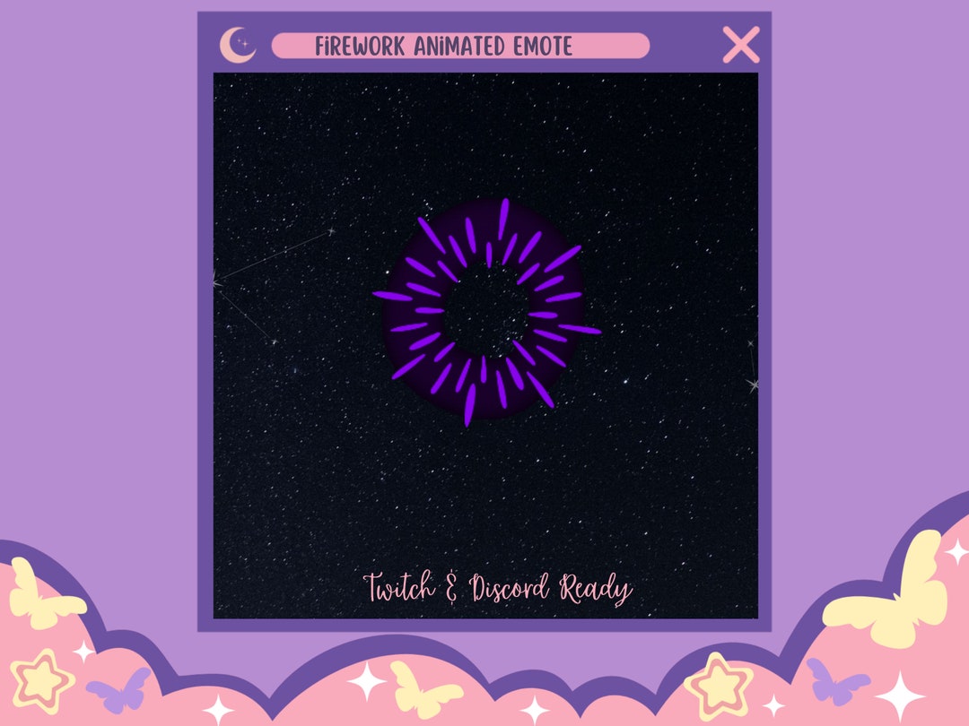 Animated Fireworks Emote - Etsy