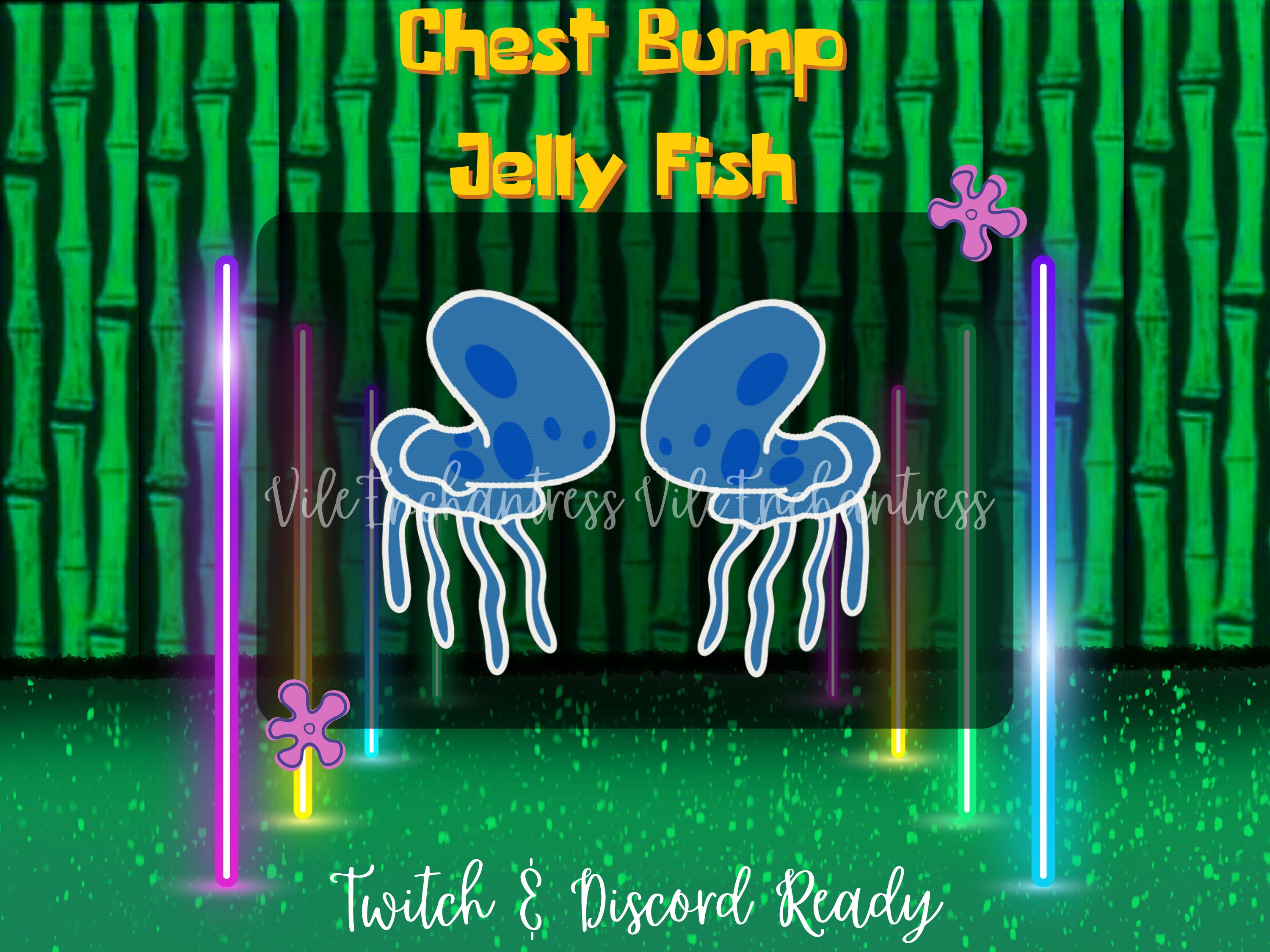 Chest Bump Jelly Fish Animated Emotes - Etsy