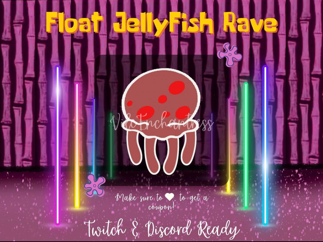 Animated Float Jellyfish Rave Emote - Etsy